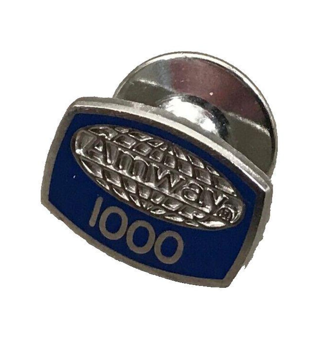 AMWAY Distributor 1000 Recognition Lapel Hat Jacket Vest Bag Award Pin ...