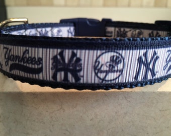 New York Yankees Dog Collar - Etsy