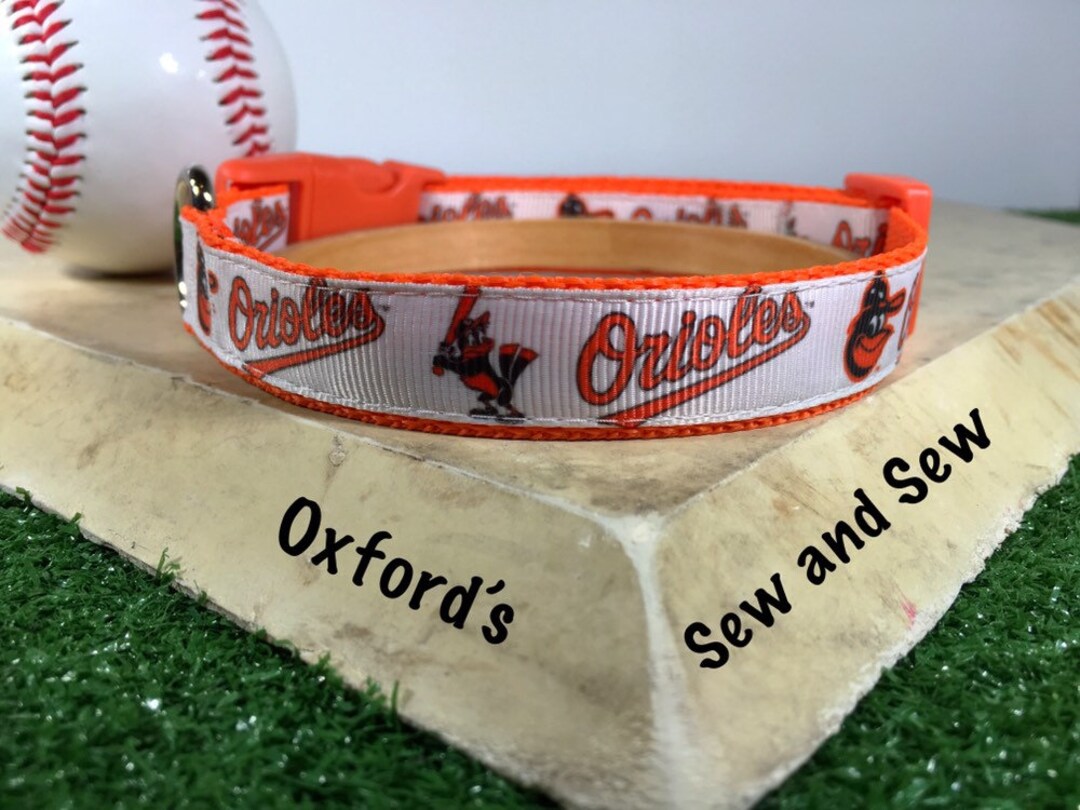 Baltimore Orioles Baseball Sports Collar White and Optional Matching ...