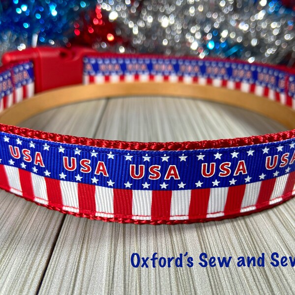 Patriotic Dog Collar - Etsy