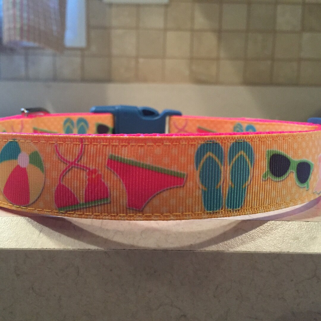 Poolside Pooch Beach 1 Large and Medium Dog Collar and - Etsy