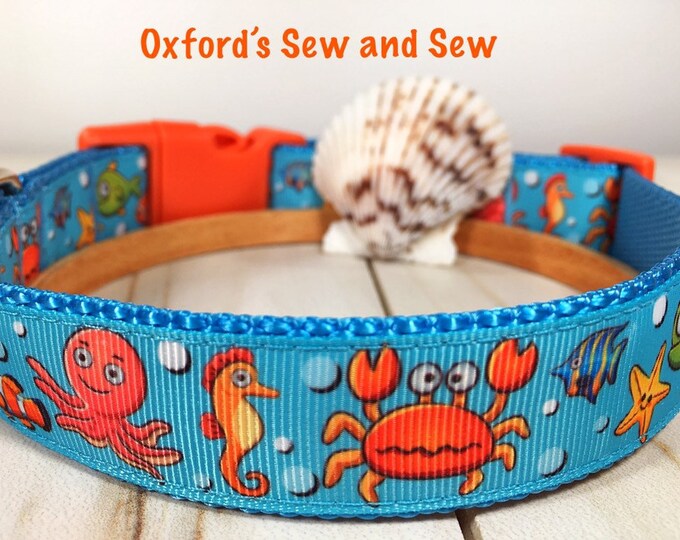 Gulf Stream Beach Summer Dog Collar and Optional Matching - Etsy