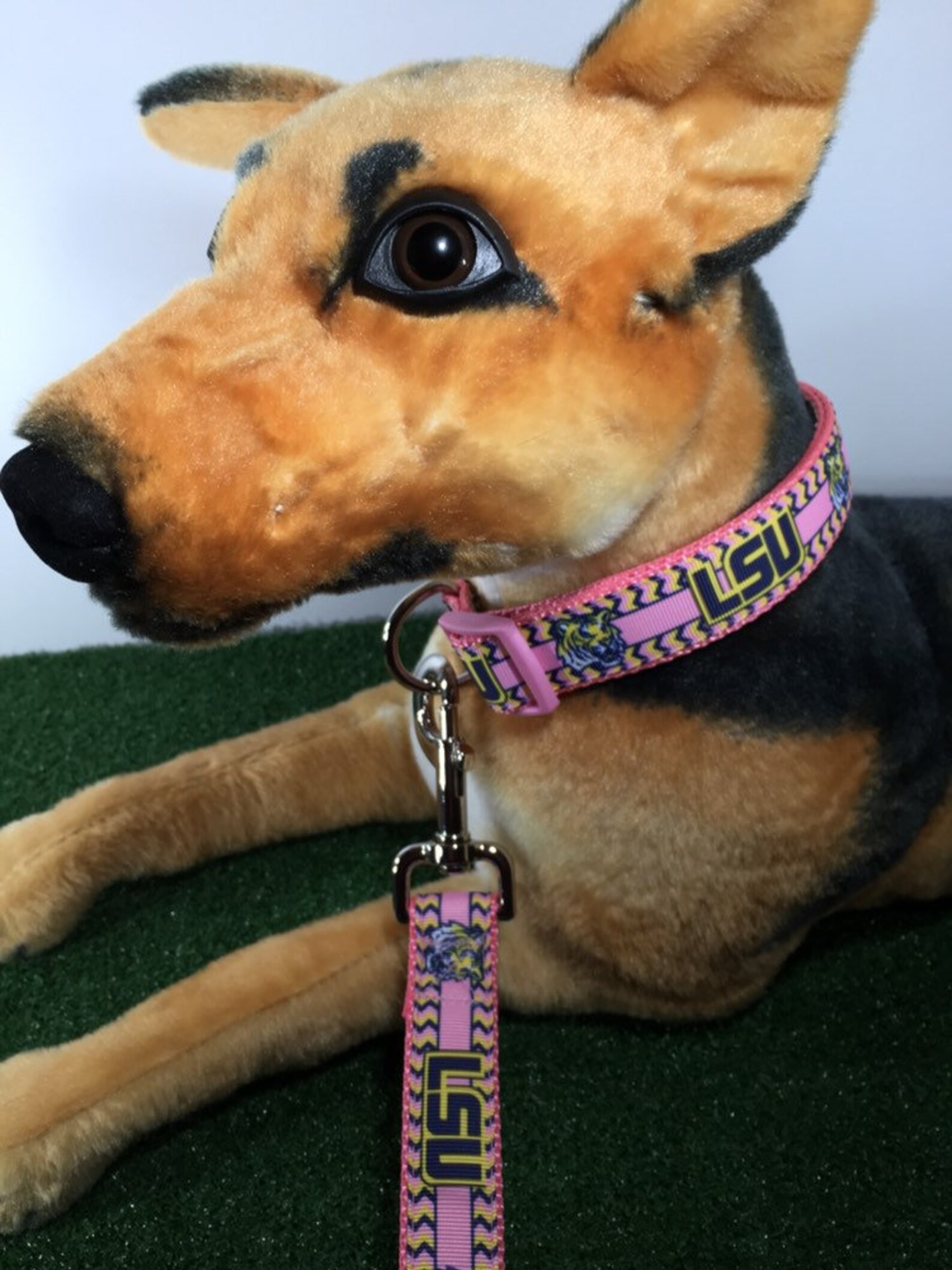 LSU Pink Female Dog Football 1 M L XL Dog Collar and - Etsy
