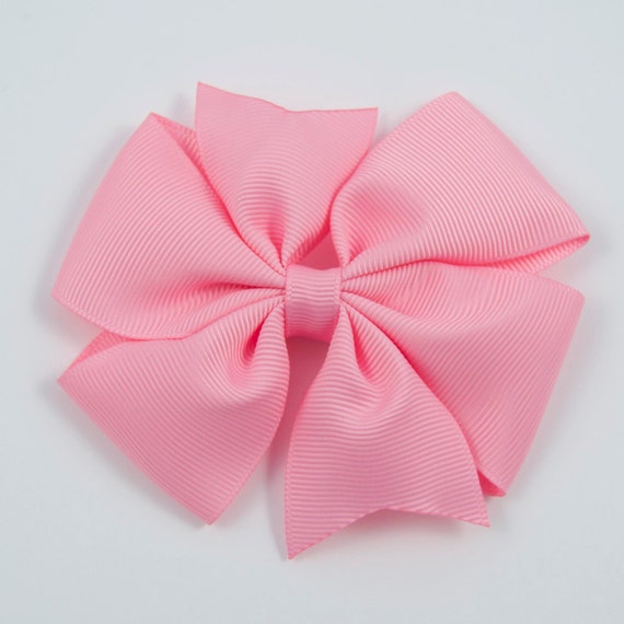 Light Pink Hair Bow Pink Pinwheel Hair Bow Light Pink | Etsy