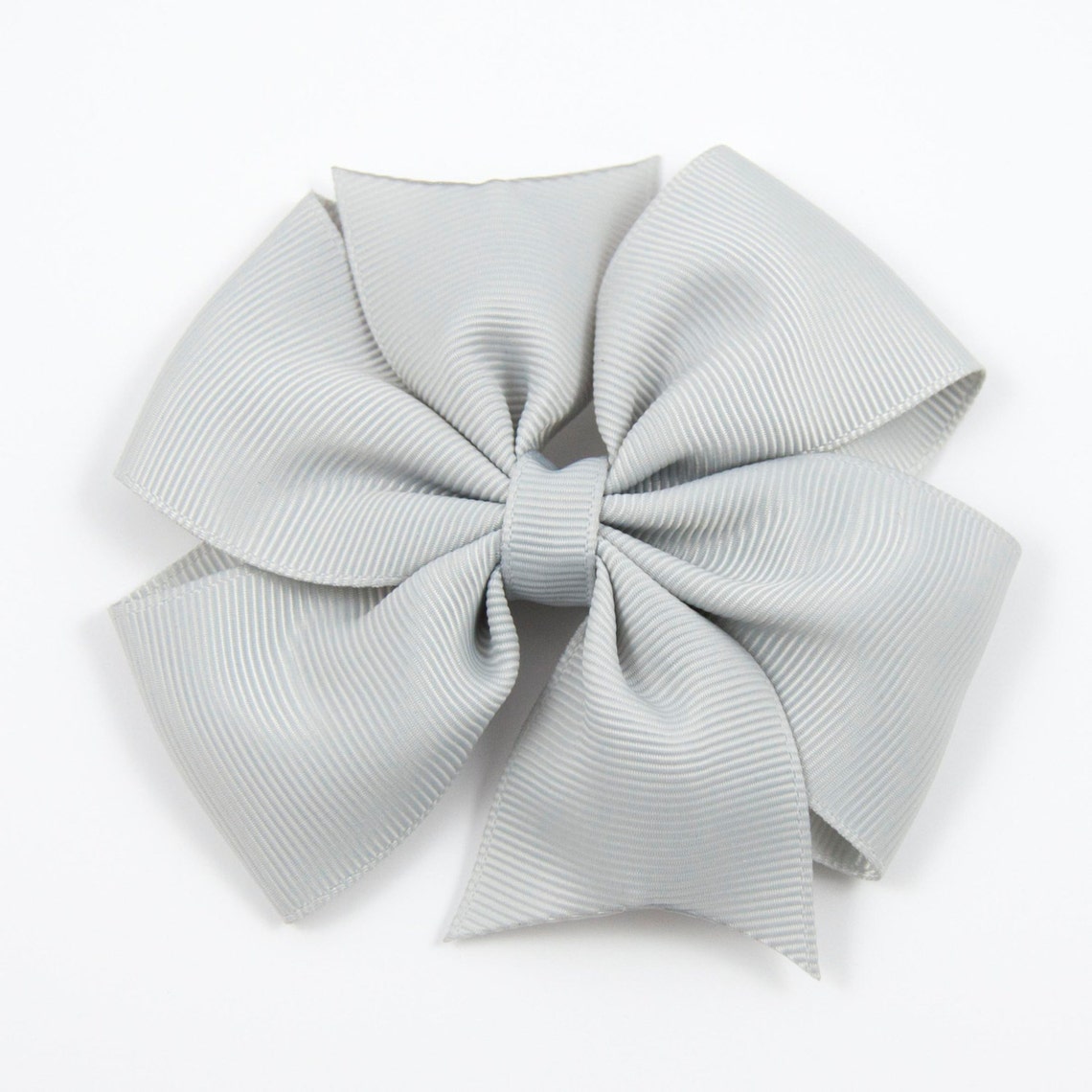 Gray Hair Bow Gray Bow Gray Pinwheel Hair Bow Gray - Etsy