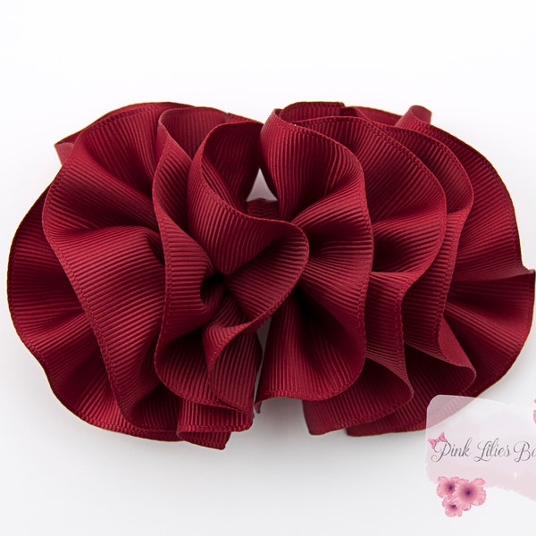 Maroon Hair Bow - Etsy