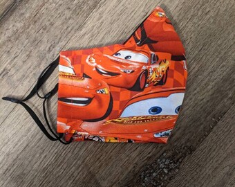 Lightning Mcqueen Face Mask - Etsy
