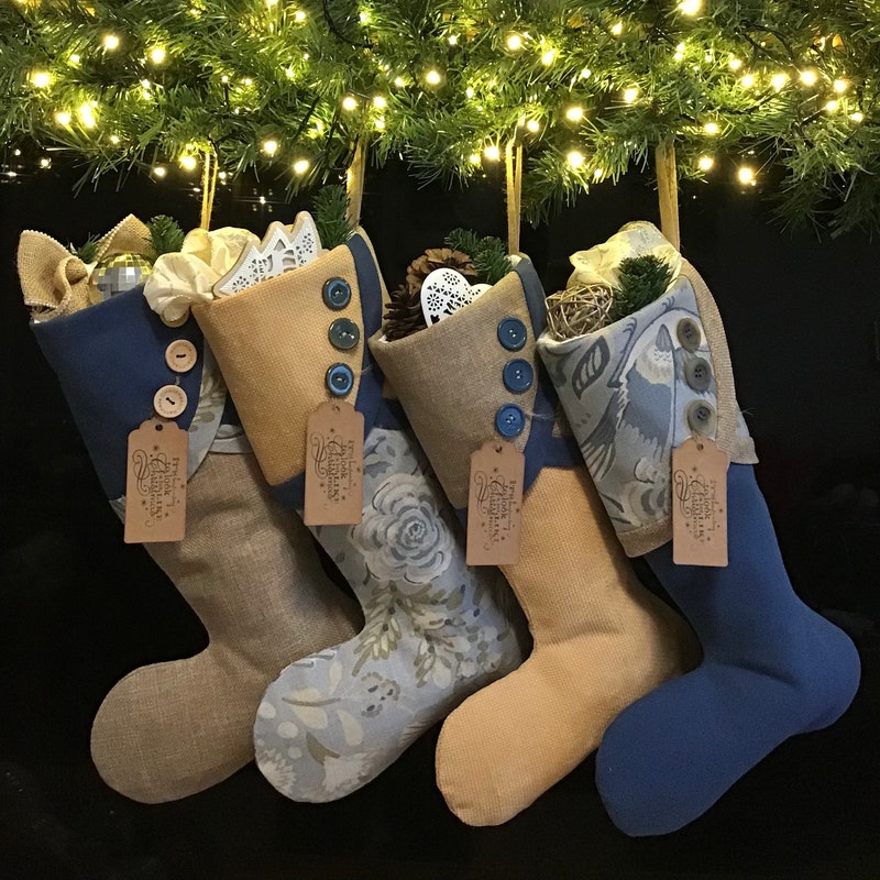 Blue Stocking - Etsy