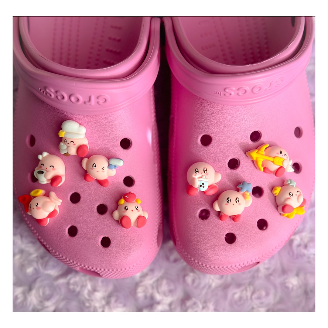 Crocs Charms Cute Crocs Charms Kawaii Crocs Charms Pink Charm - Etsy