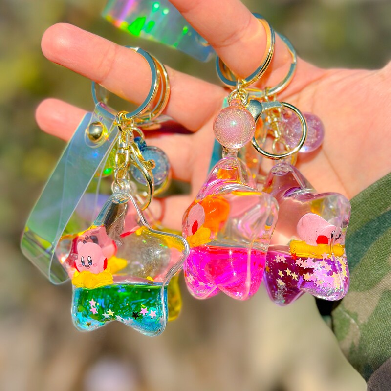 Liquid Keychain - Etsy