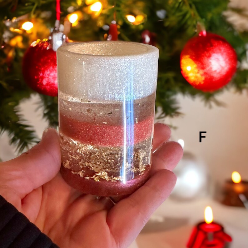 Large Ball or Tall Tea Light Candle Holder striped Home Decor ...