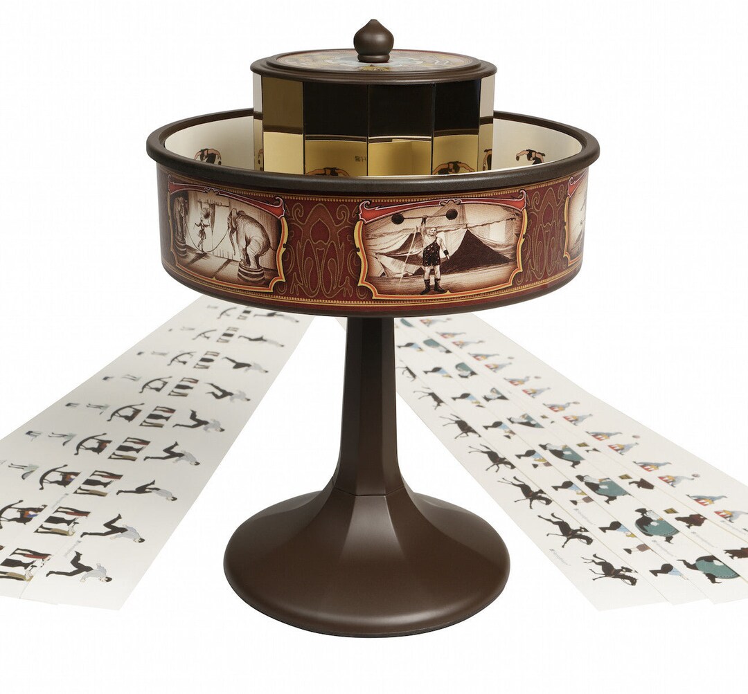 Praxinoscope Animation Toy - Medium - Brown Colourway | Filmmaker Gift ...
