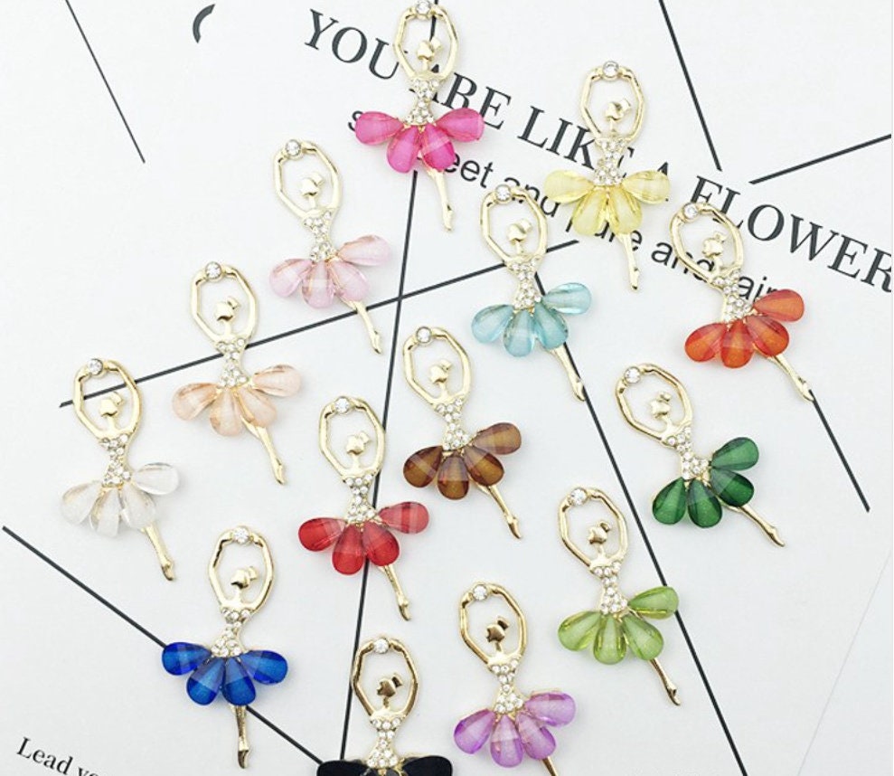 Ballet Charm Dancer Pendant Crystal Charm Ballerina Charm - Etsy