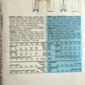 Vintage Sewing Patterns, Vogue UNCUT Sewing Pattern, 9739 Sewing Dress ...