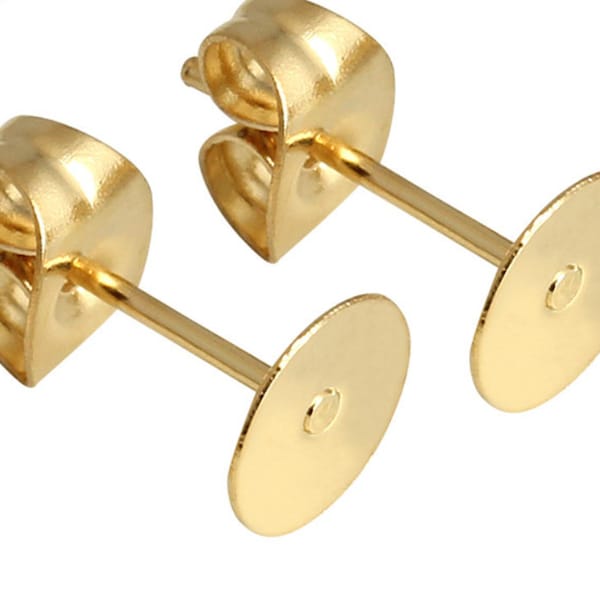 Gold Earring Posts - Etsy