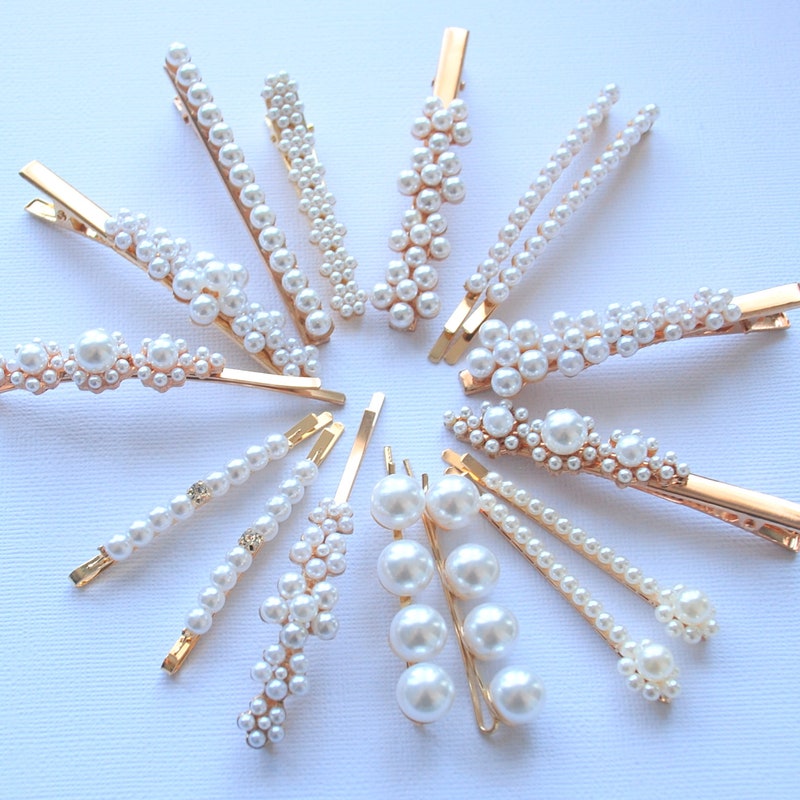 Pearl Hair Clip - Etsy