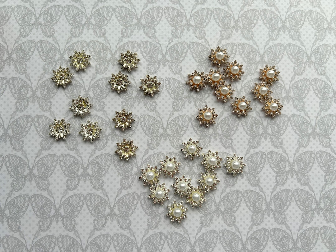 Embroidery Crystals, Embroidery Embellishment, Faux Pearl ...