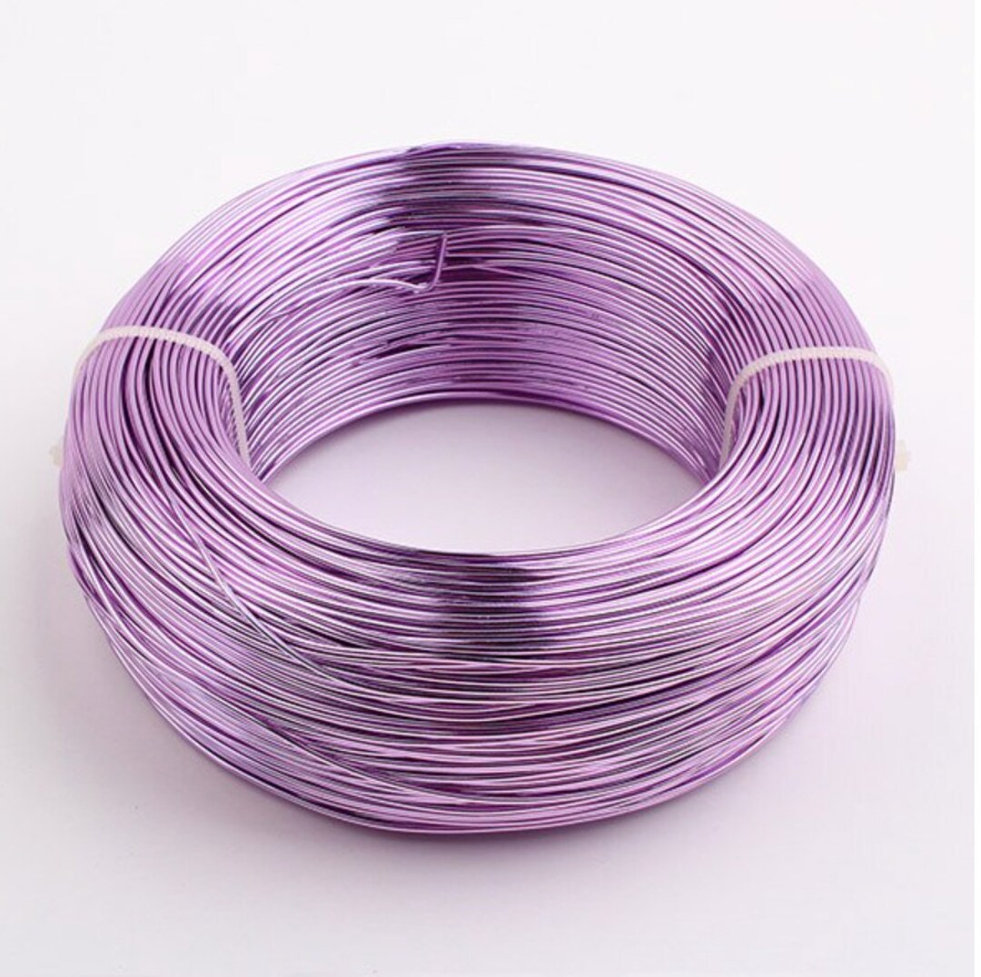 Aluminum Purple Jewelry Wire, Round Wire, 16ga Wire, 1.2 Mm Round Wire ...