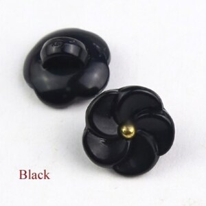 Flower Plastic Buttons, 12 Mm Flower Blossom Buttons, Sewing Buttons ...