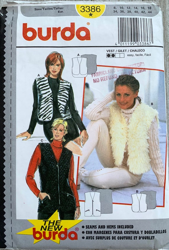 Vintage Sewing Patterns Burda Sewing Pattern 3386 Sewing | Etsy