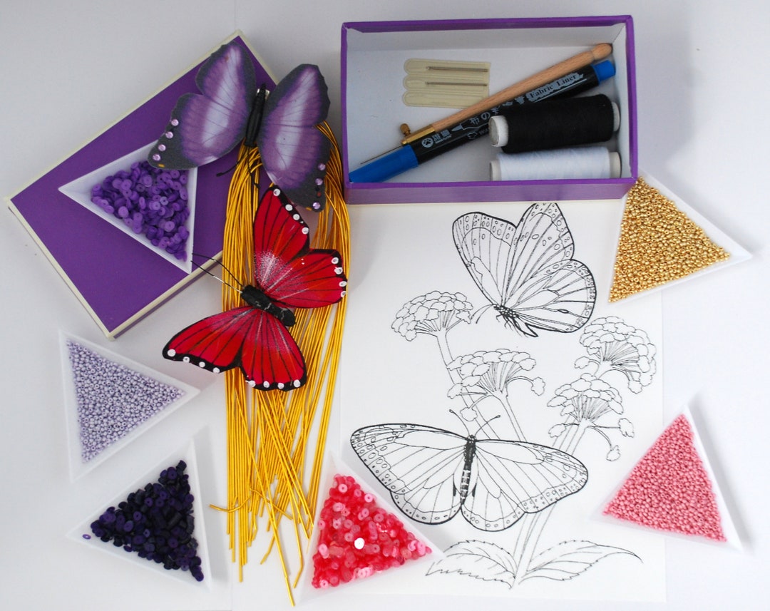 Tambour Embroidery Kit, Gold Work Kit, Luneville Embroidery Kit ...