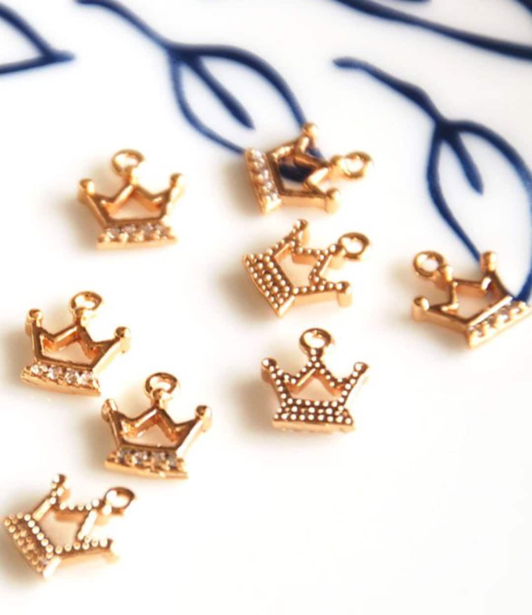 Gold Crown, Gold Crown Charm, Princess Crown, Queen Crown, Necklace ...