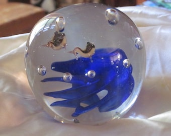 Blue Paperweight | Etsy