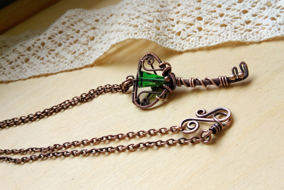 Wire Key Elven Jewelry Anniversary Gift KEY to ARENDELLE - Etsy