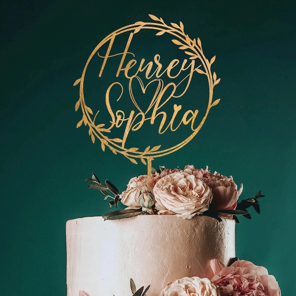 Floral Cake Topper - Etsy