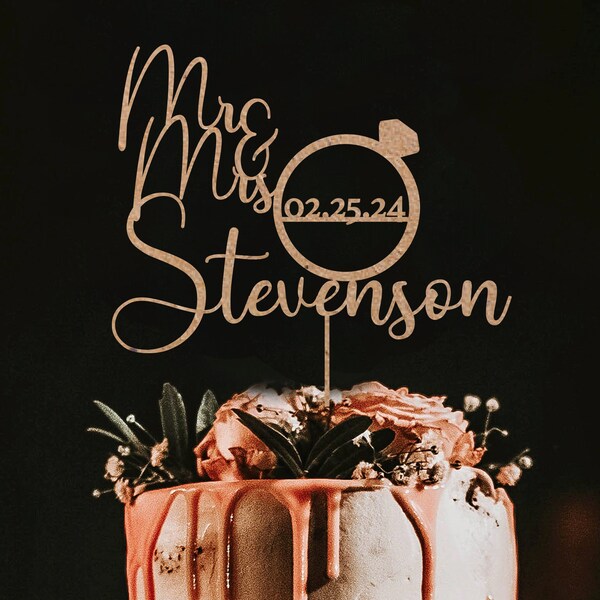 Personalized Wedding Cake Topper Etsy