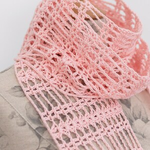 Easy Scarf Crochet Pattern, DIGITAL PDF DOWNLOAD, Light Summer Scarf ...