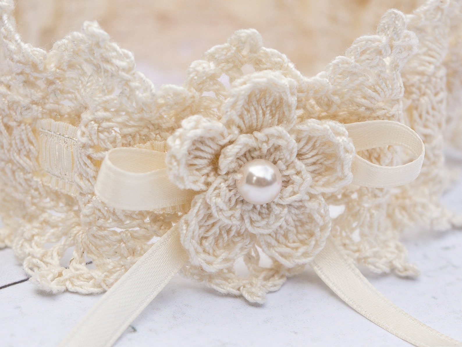 Crochet Bridal Garter Pattern DIGITAL PDF DOWNLOAD Vintage Style Lace ...