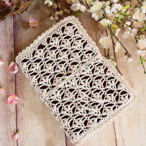 Lace Bible Cover Crochet Pattern: Customizable Book Sleeve (digital PDF ...