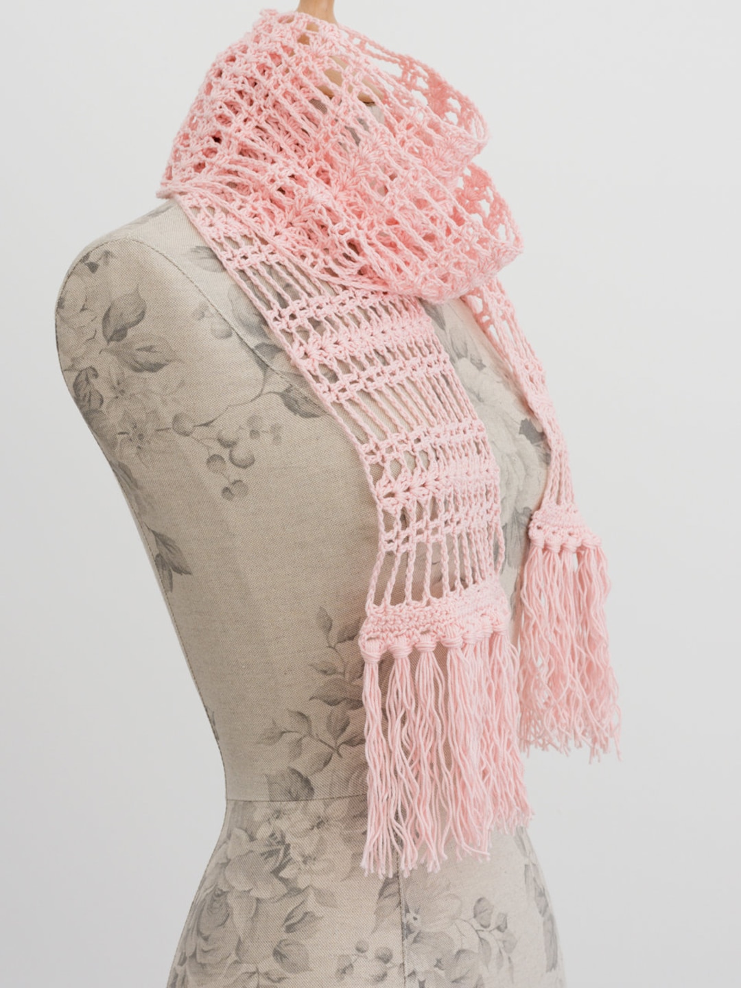 Easy Scarf Crochet Pattern, DIGITAL PDF DOWNLOAD, Light Summer Scarf ...