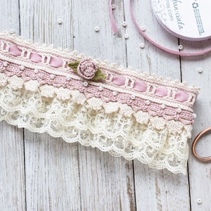 Crochet Wedding Garter Pattern: Vintage Lace Bridal Garter (digital PDF ...