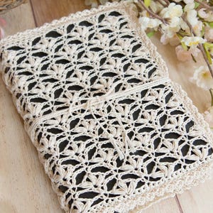 Lace Bible Cover Crochet Pattern: Customizable Book Sleeve (digital PDF ...