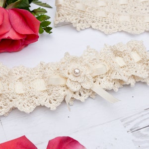 Crochet Bridal Garter Pattern, DIGITAL PDF DOWNLOAD, Vintage Lace ...