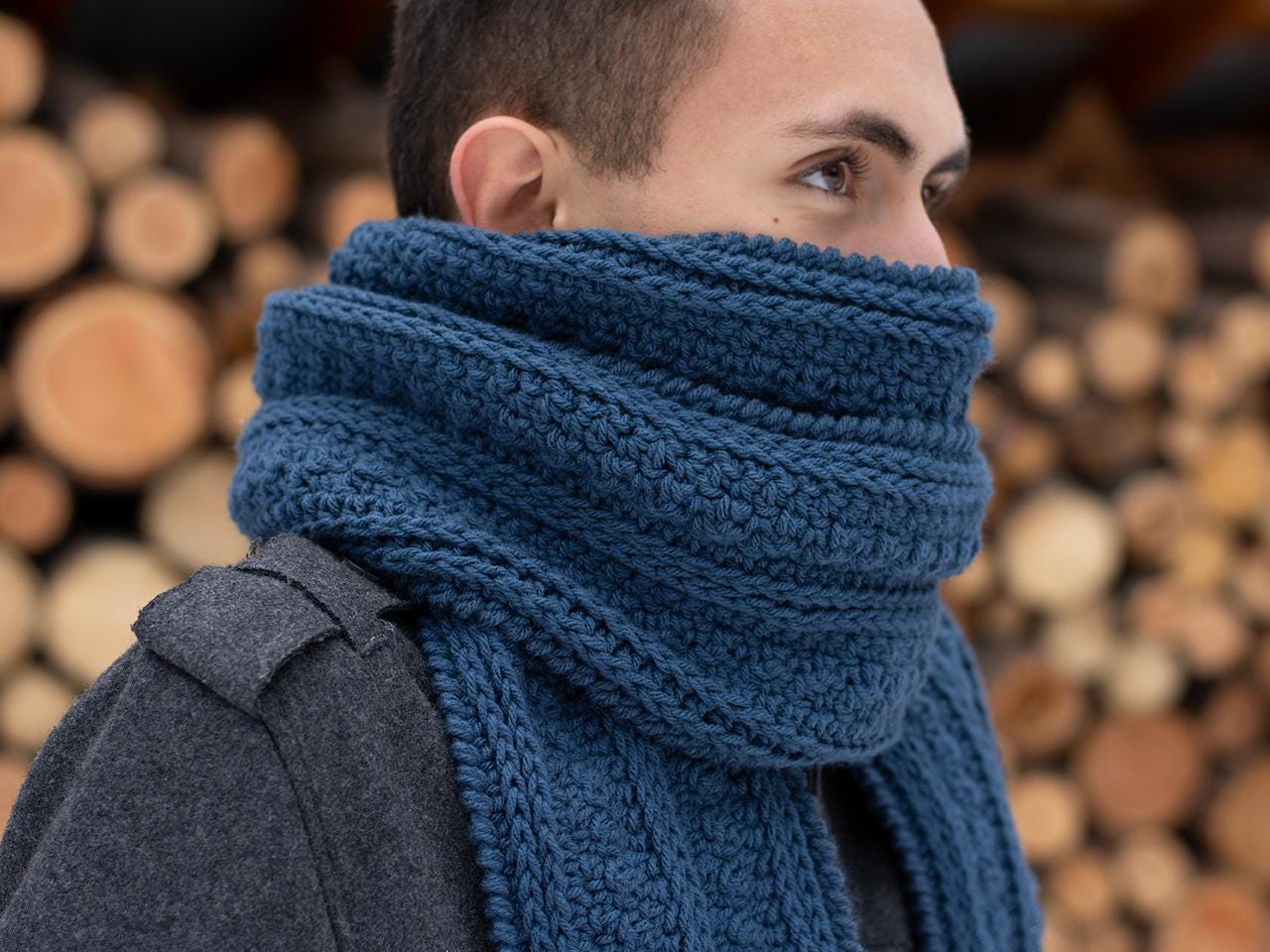 Easy Crochet Scarf Pattern, DIGITAL PDF DOWNLOAD, Winter Neck Warmer ...