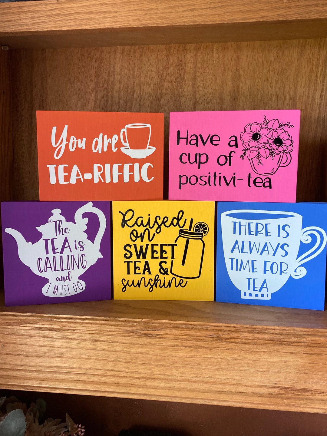 There’s Always Time for Tea Wooden Sign, Tea Bar Sign, Customizable ...