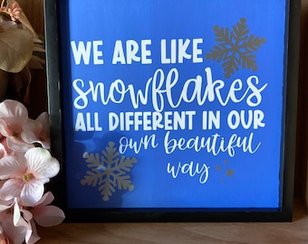 We Are Like Snowflakes - Etsy