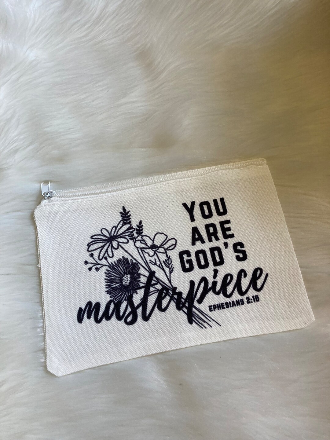 You Are God’s Masterpiece Zippered Pouch, You Are Beautiful Pouch ...