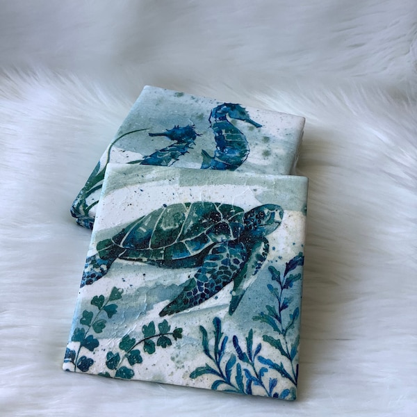 Tile Coasters - Etsy