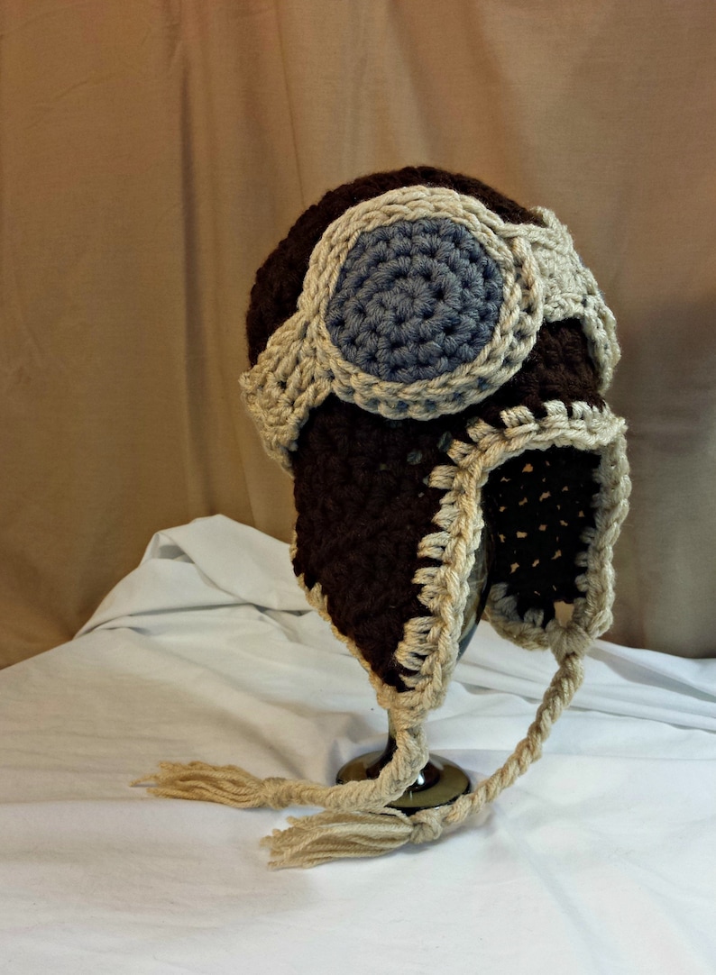 CROCHET PATTERN Aviator Cap Pilot's Hat Pattern Instant - Etsy