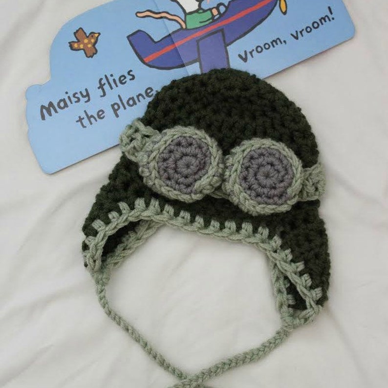 CROCHET PATTERN Aviator Cap Pilot's Hat Pattern Instant - Etsy