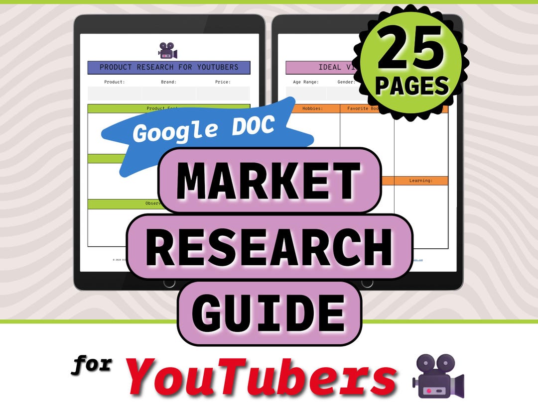 Market Research Competitor Analysis to Become a Youtuber, Research ...
