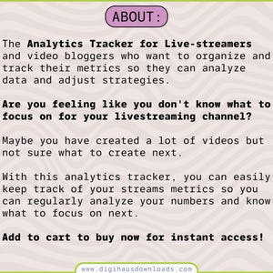 Twitch Streamers Statistics Organizer Google Sheet Template to Track ...