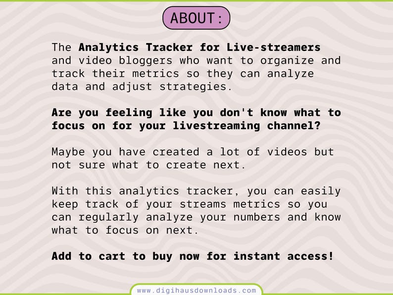 Twitch Streamers Statistics Organizer Google Sheet Template to Track ...