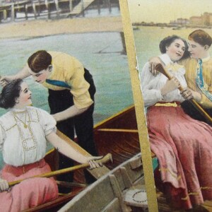 Antique Romance Lithograph Postcards, Julius Bien Litho 1910 Ephemera ...