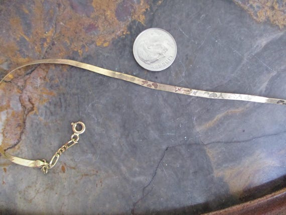 10K Gold Vintage Italian Bracelet, 417 Italy - Gem