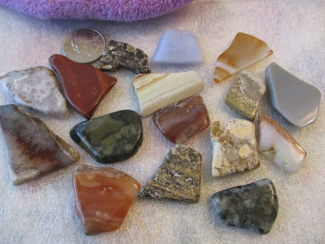 Small Stone Slab Pieces for Jewelry Making - Etsy